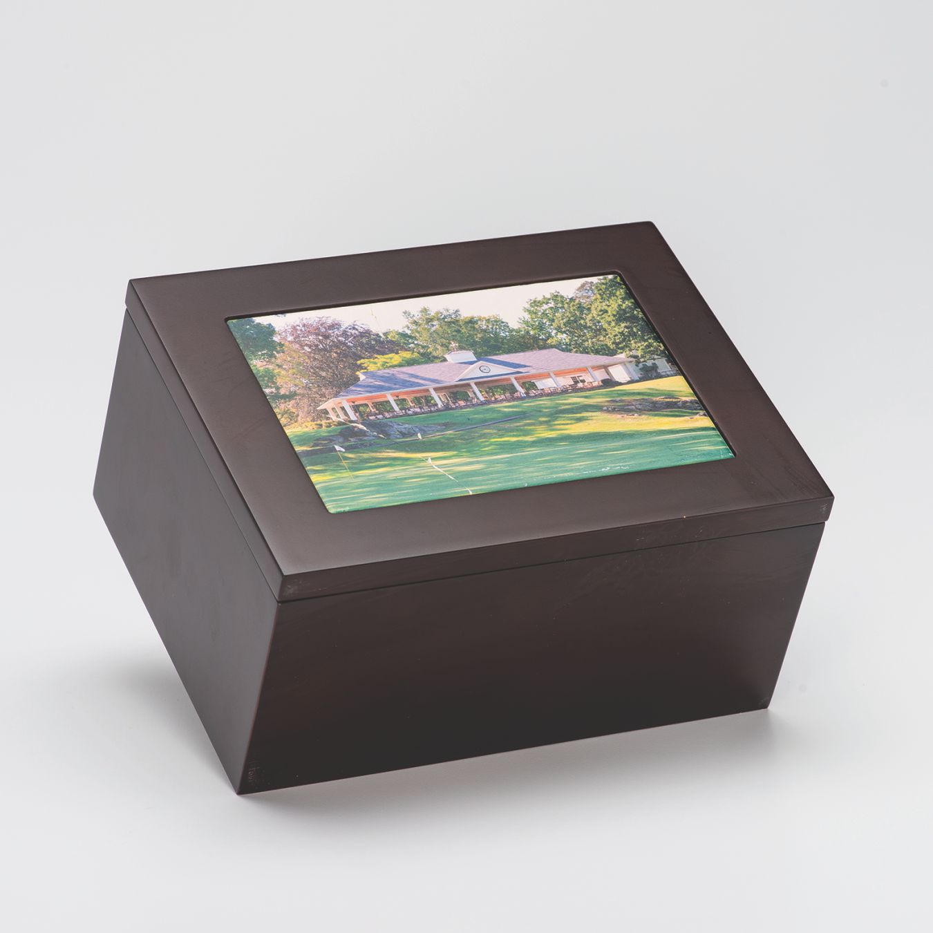 Rosewood Finish Box with tile insert